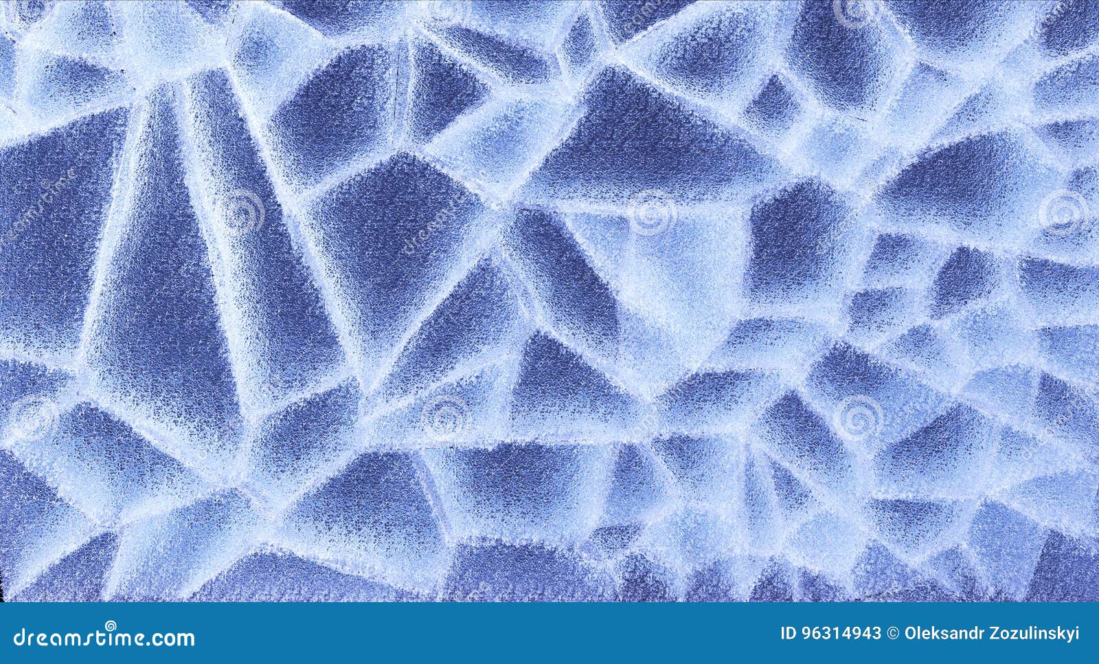 Big Blue Ice Texture Surface 3D Render Stock Illustration ...