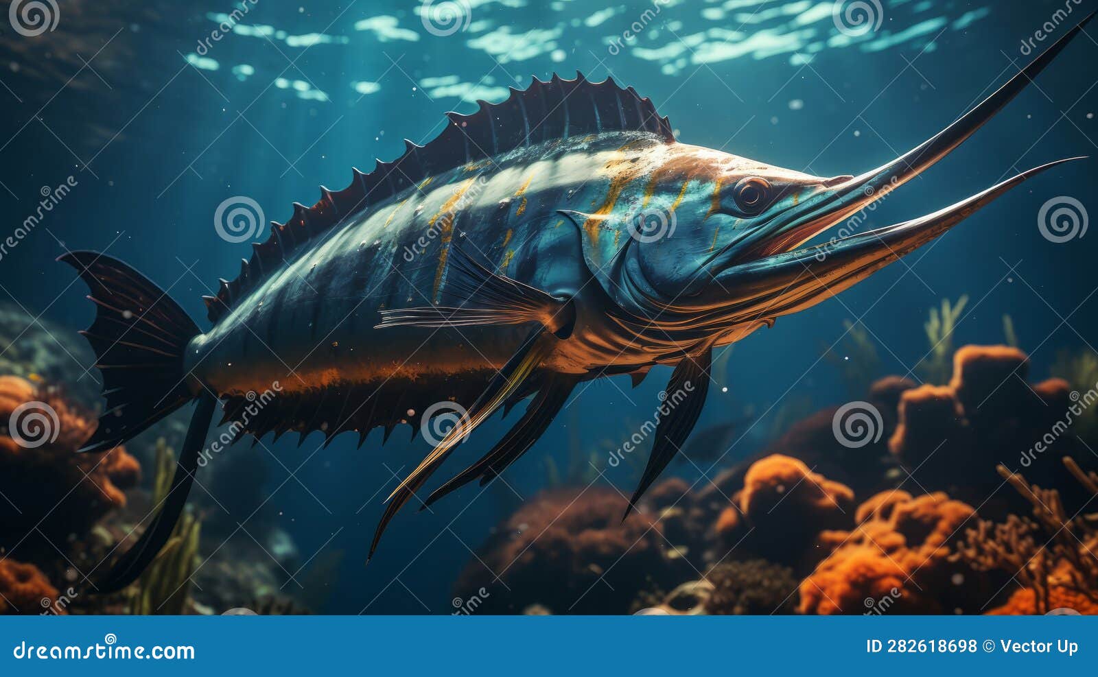 Marlin Fish Underwater