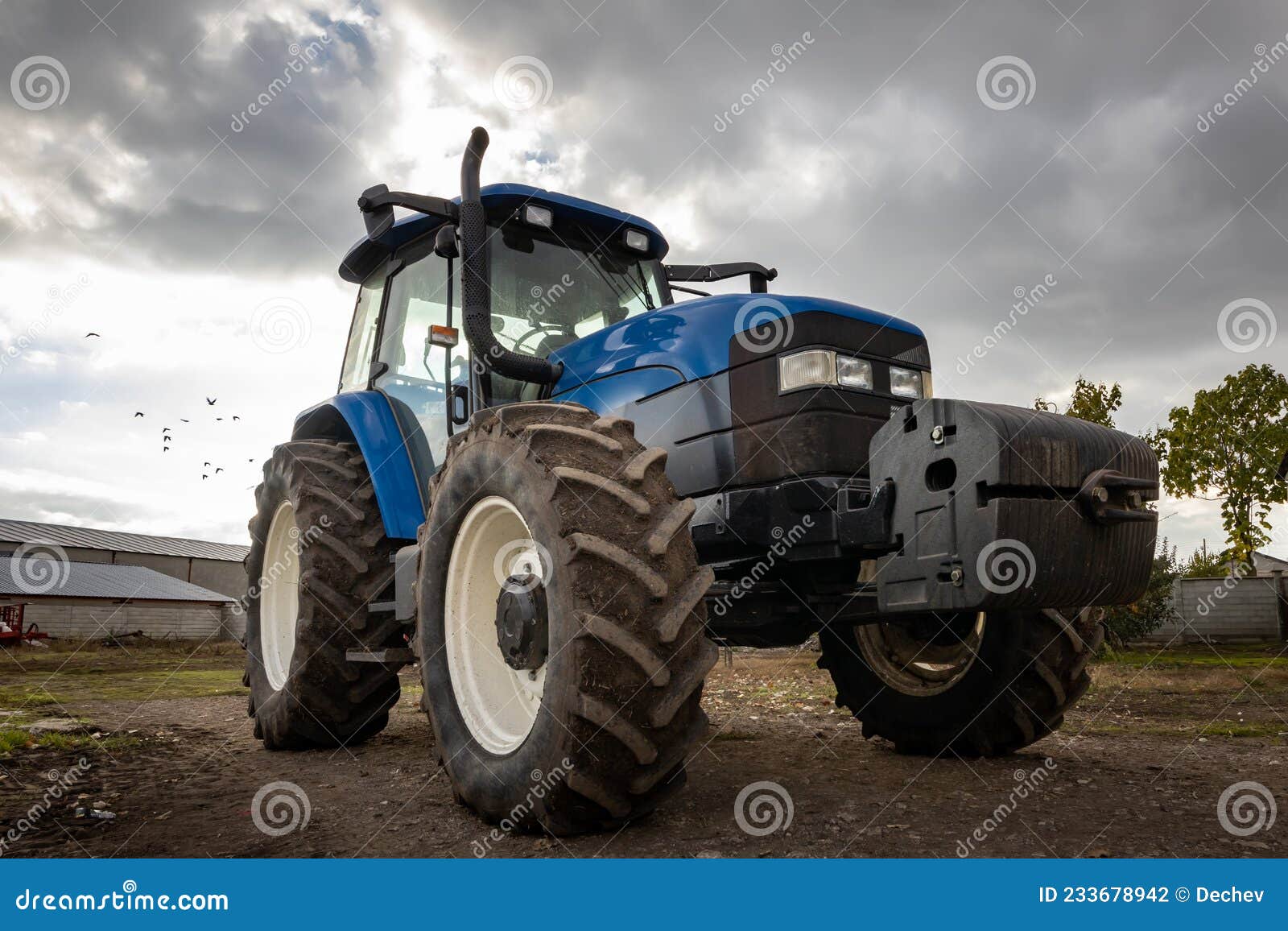 Modern Tractor Cabin Interior. Agricultural Exhibition. Industrial ...