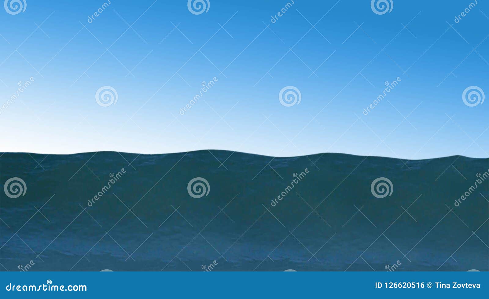 Big Blue Ocean Wave stock photo. Image of close, splash - 126620516