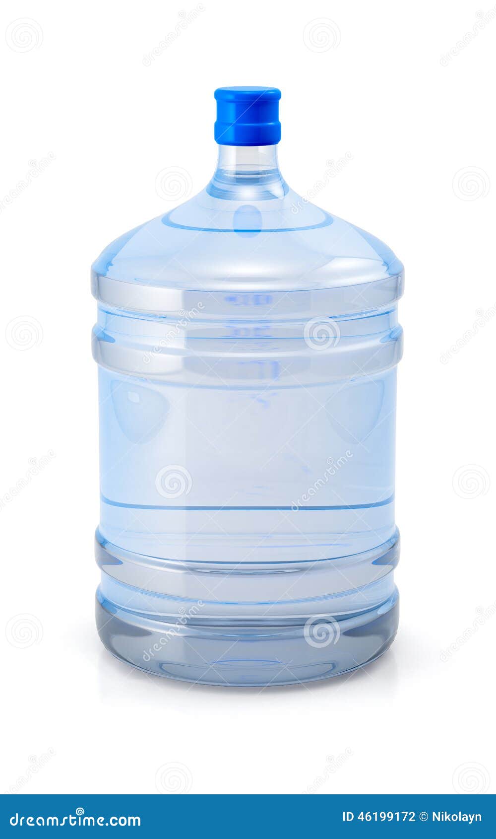 Big Blue Plastic Cooler Bottle Stock Photo - Image of cool, cold: 46199172