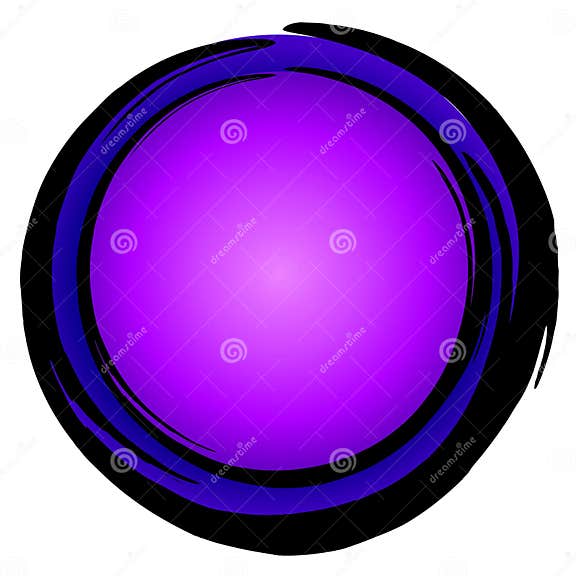 Big Blue Purple Circle Icon Stock Illustration - Illustration of ...