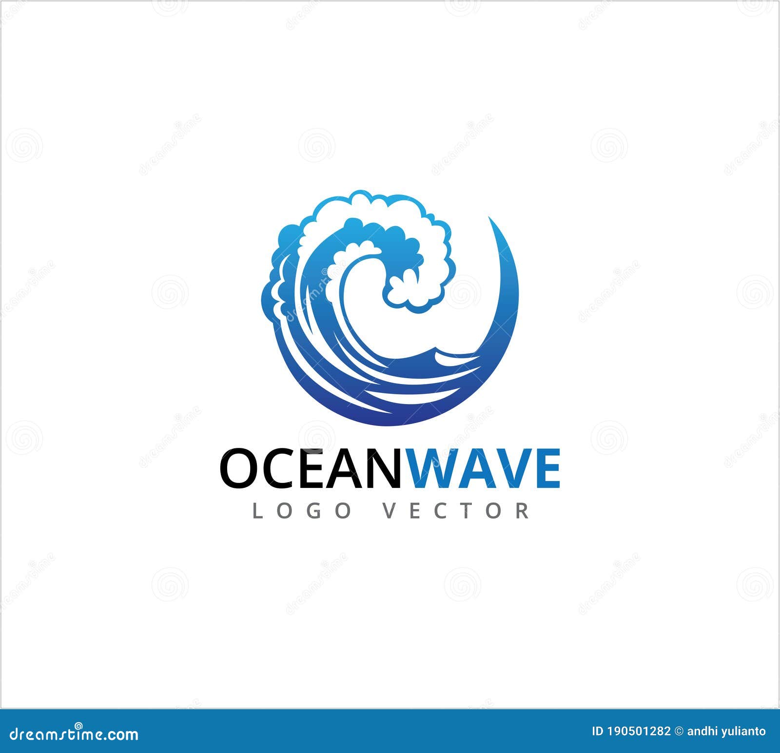 Blue Wave Logo With I