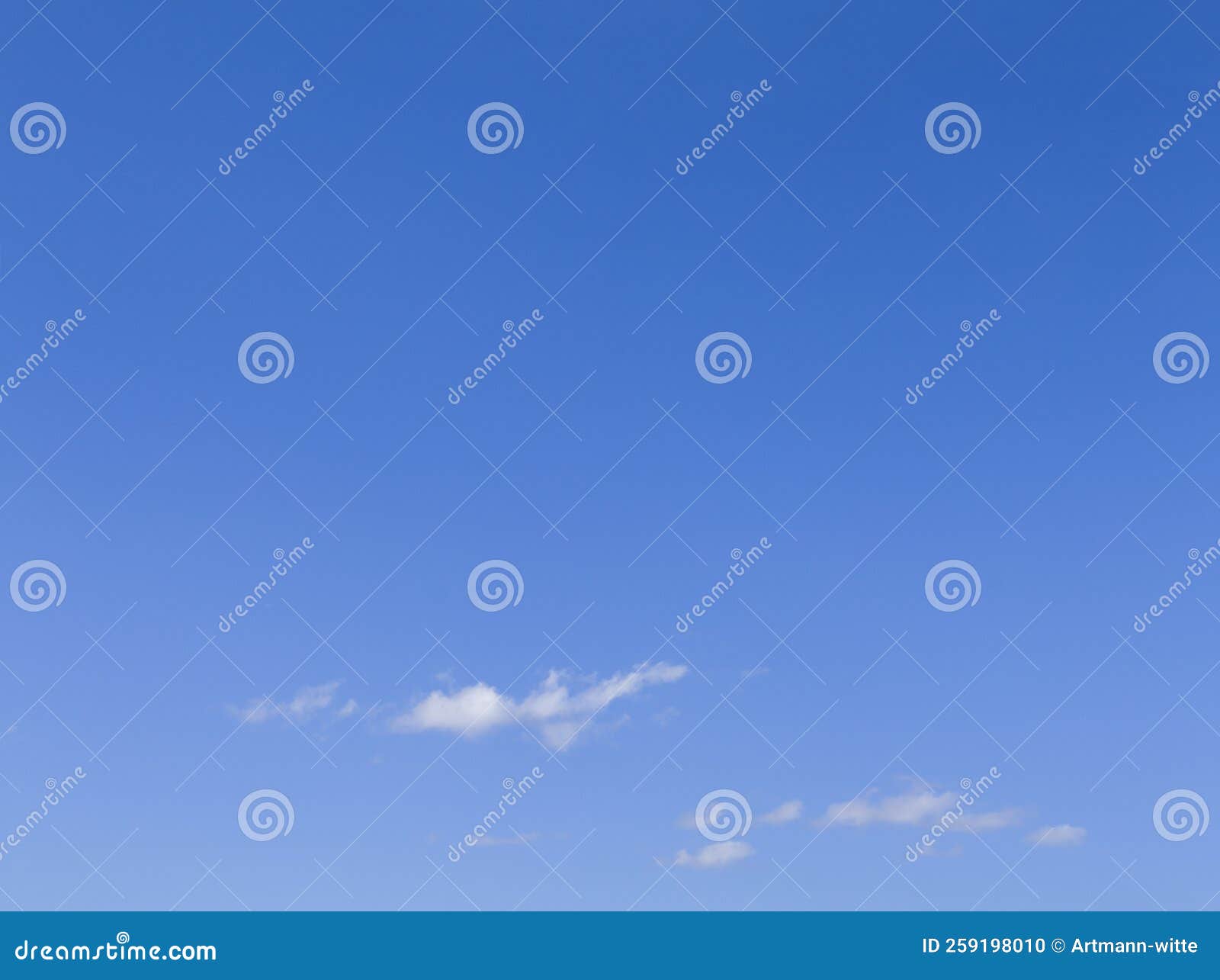 Big Blue Sky with Little White Clouds Stock Photo - Image of white ...
