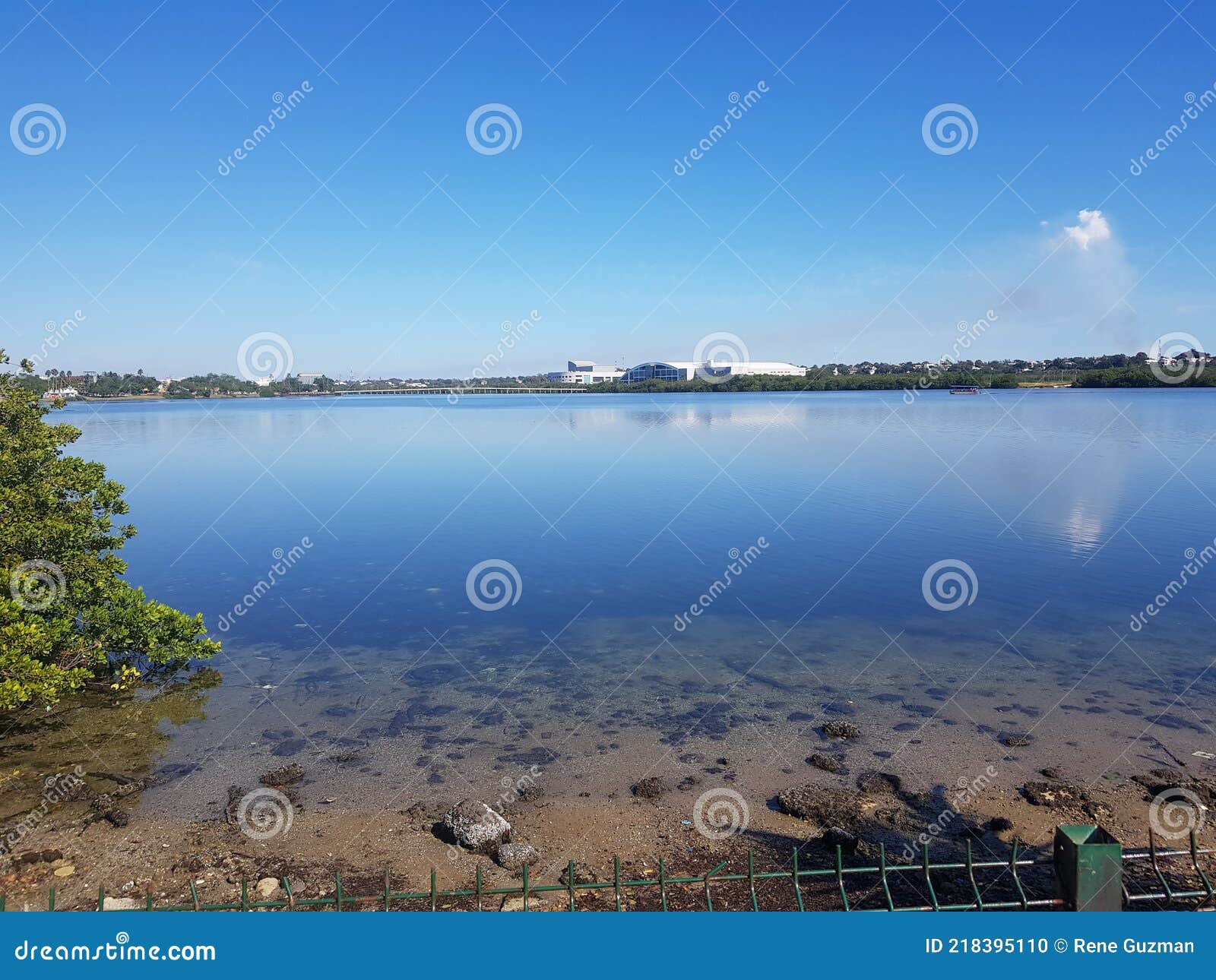 Infinite Blue Sky with Blue Lagoon Stock Photo - Image of infinite ...