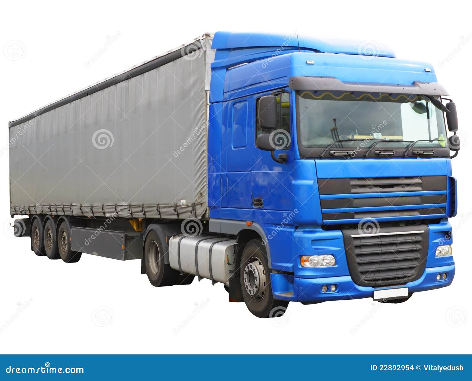 Blue Freight Truck