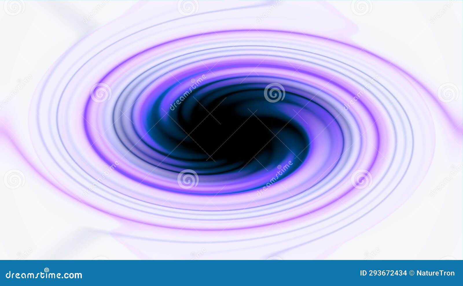 A Big Blue Vortex Twisting and Turning on a White Background Abstract ...