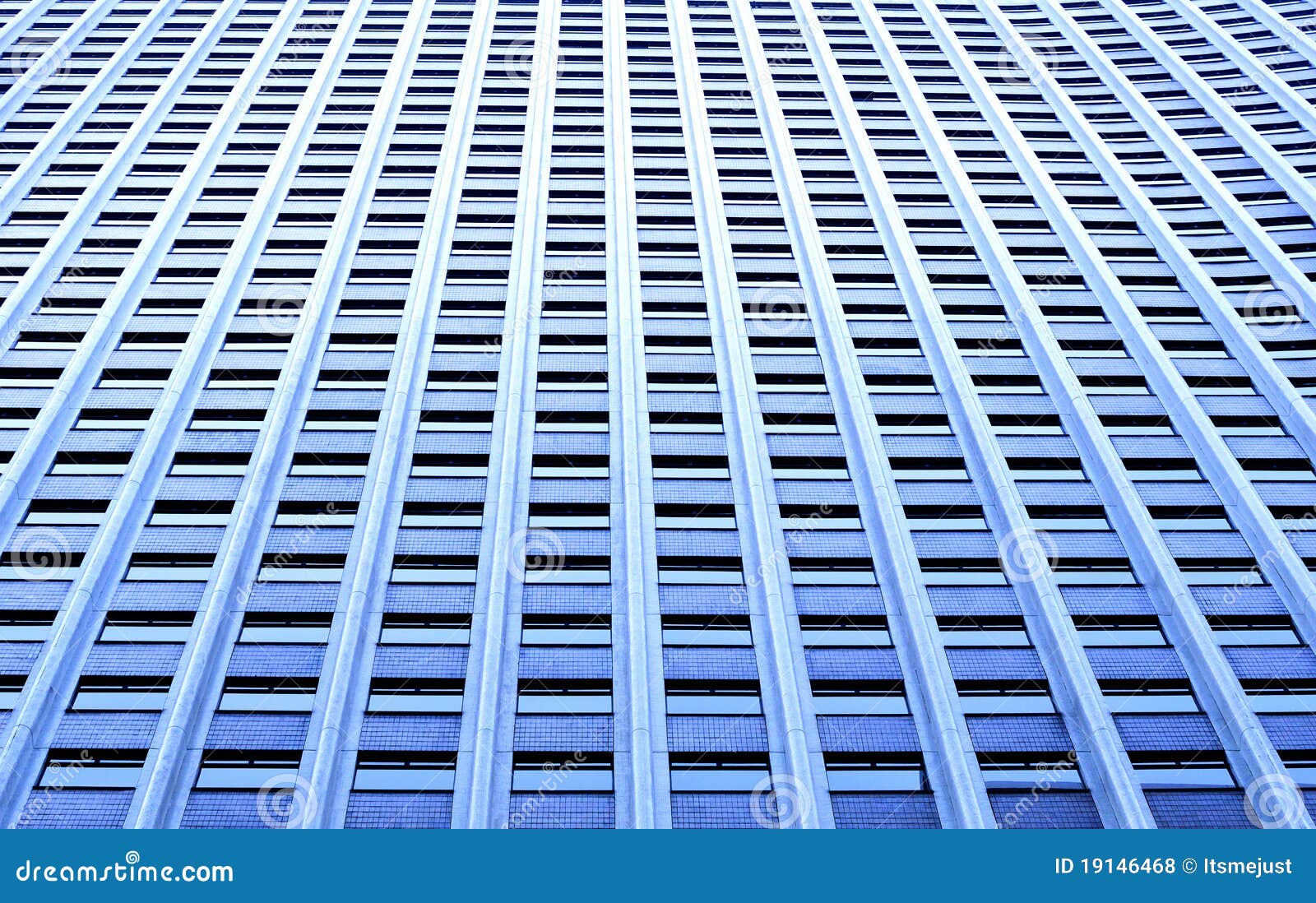 Big, blue wall of windows stock photo. Image of skyscraper - 19146468