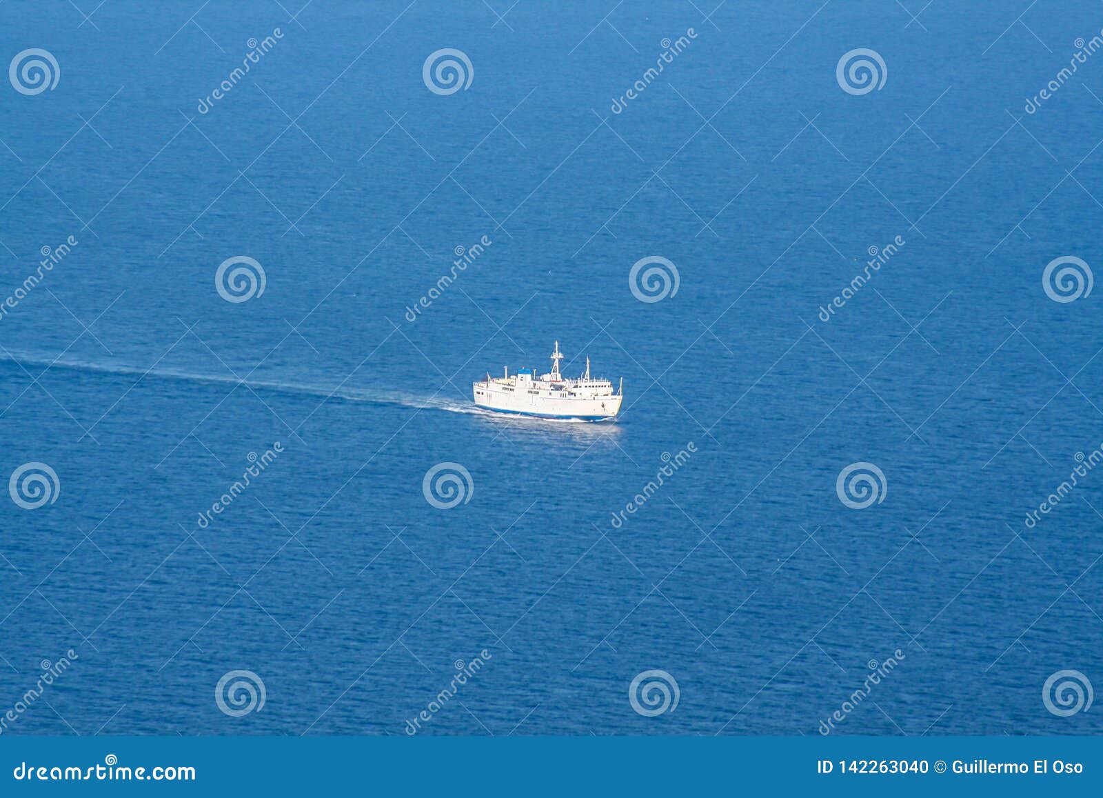 Big Boat View Over the the Sea Stock Photo - Image of scenery, beauty ...