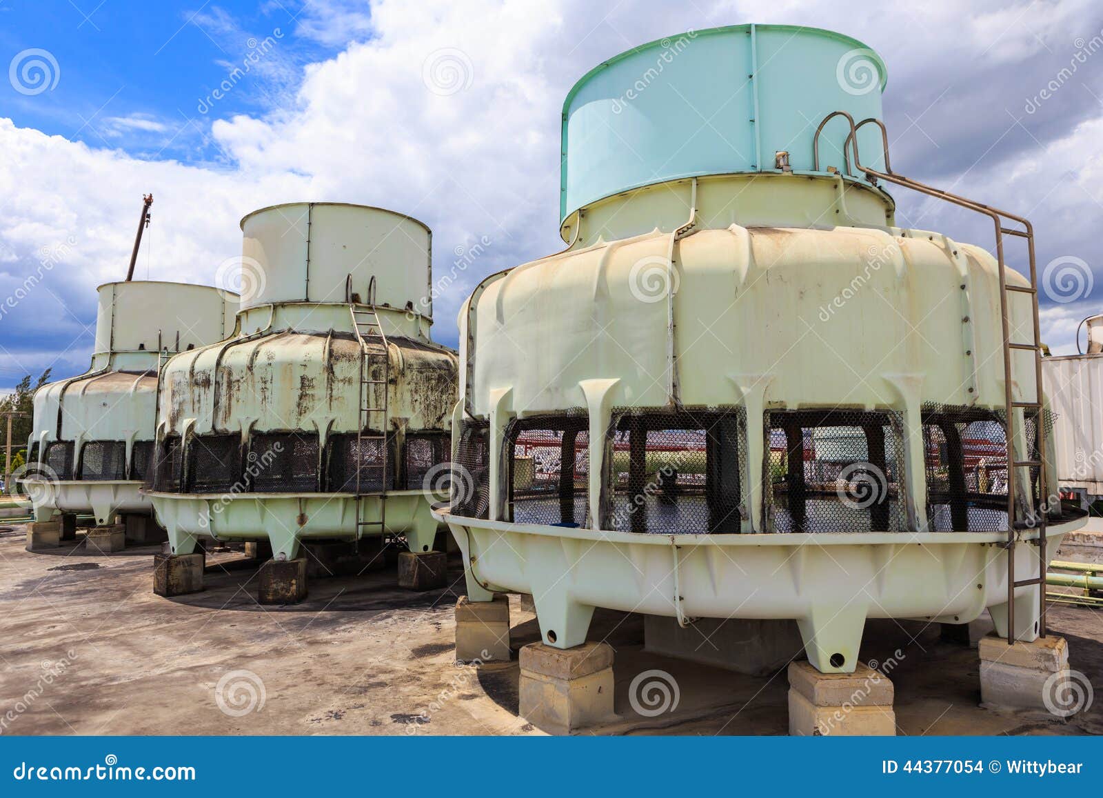 Big Boiler for Factory on Blue Sky Stock Photo - Image of construction ...
