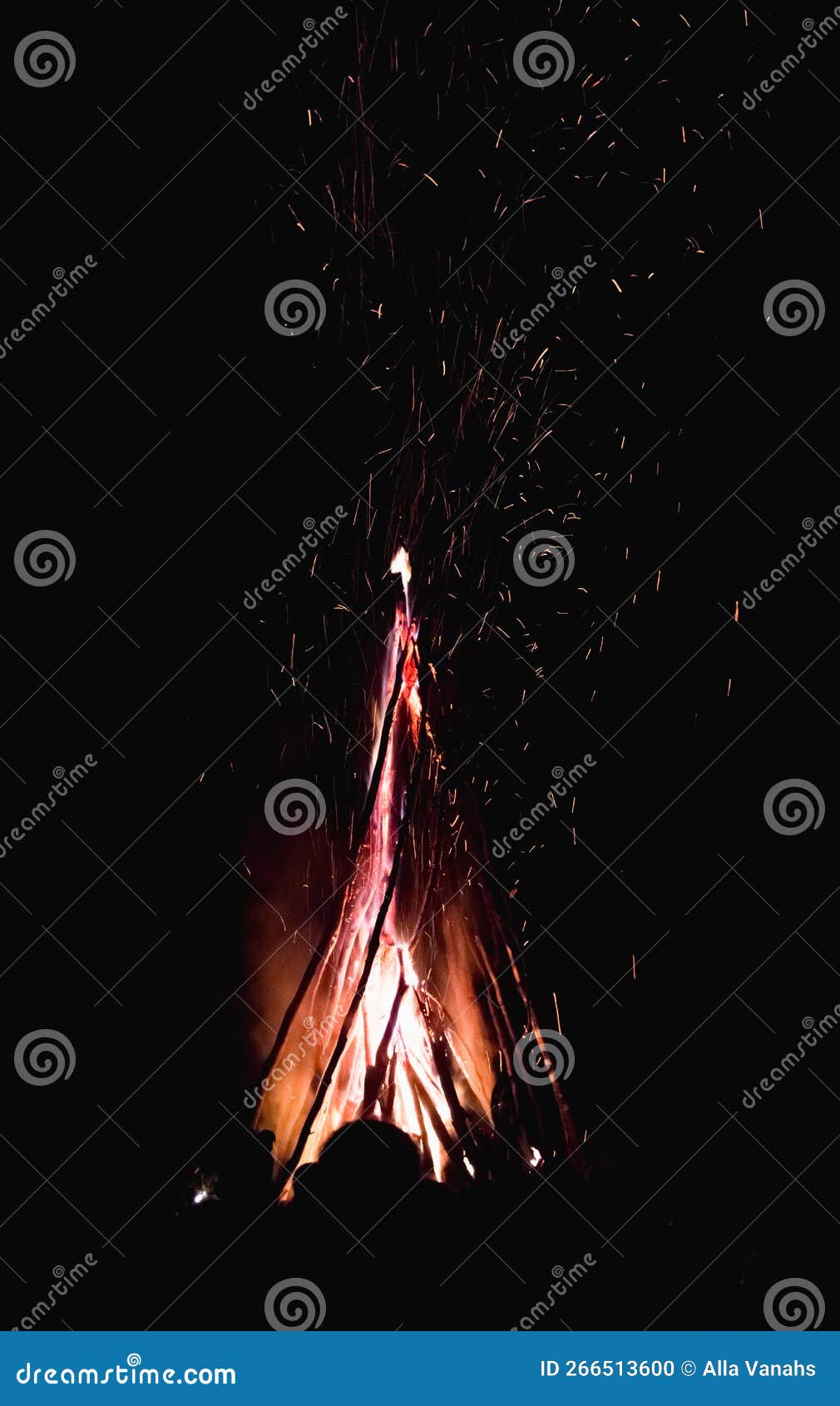 Big bonfire stock photo. Image of smoke, warm, bonfire - 266513600