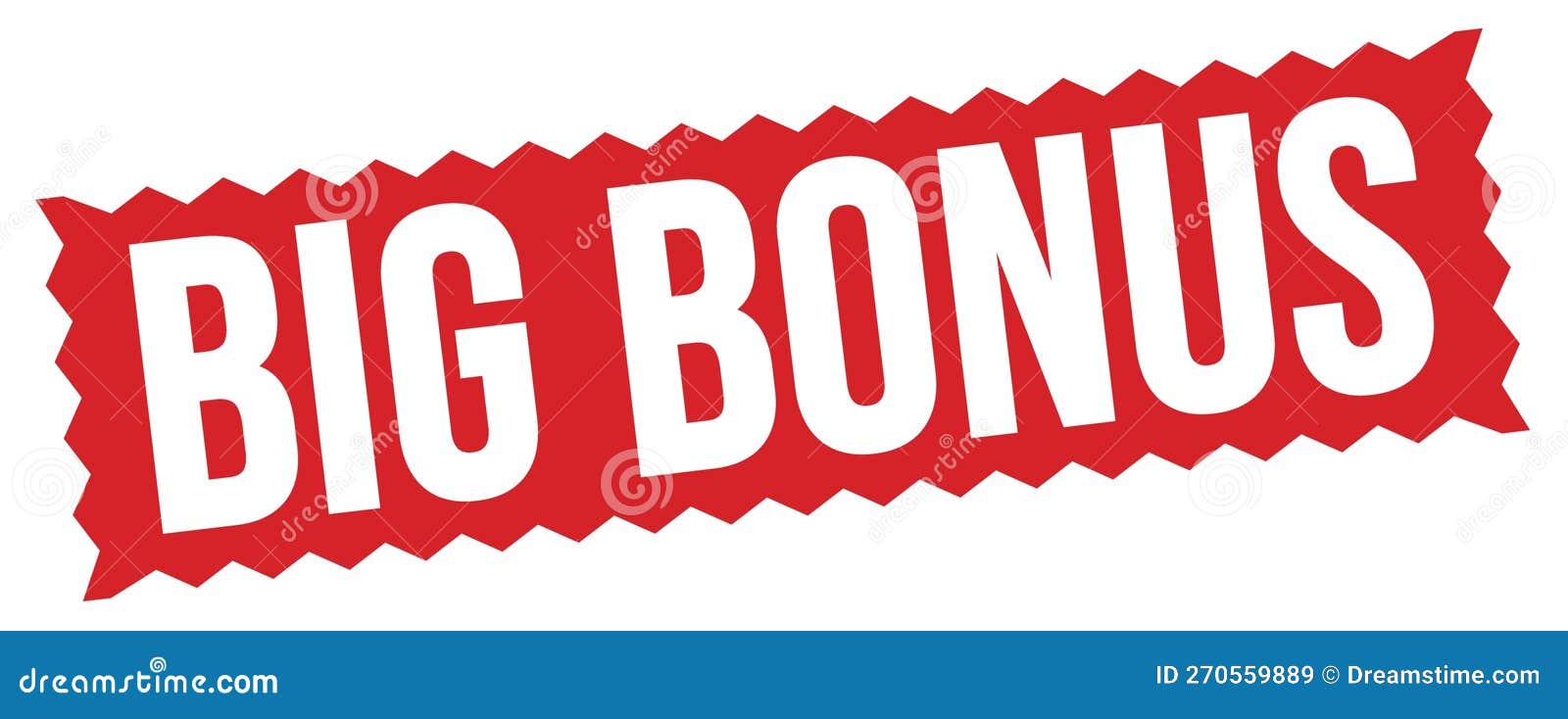 BIG BONUS Text Written on Red Stamp Sign Stock Illustration ...