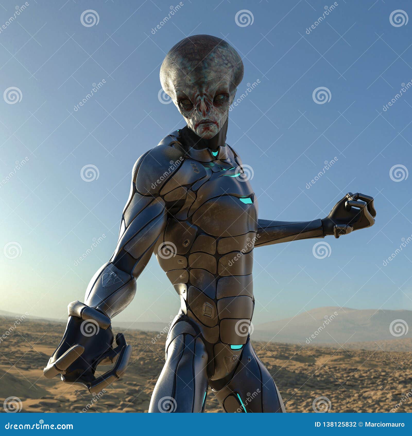 Big boss grey alien stock illustration. Illustration of scifi - 138125832