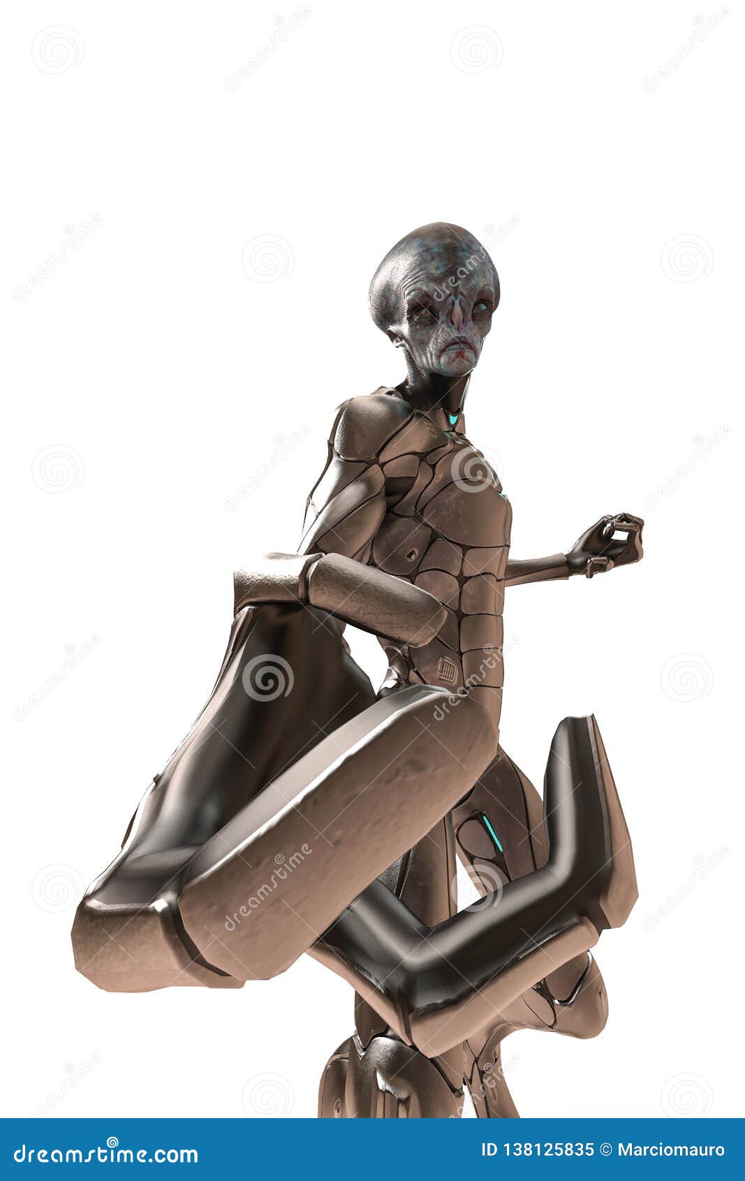 Big boss grey alien stock illustration. Illustration of area - 138125835