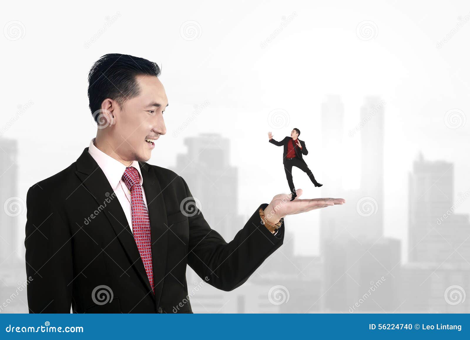 Big Boss Holding Small Subordinate Stock Photo - Image of adult, leader ...