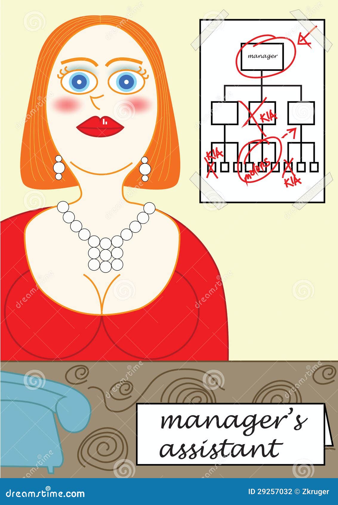 The big boss manager stock vector. Illustration of pretty - 29257032