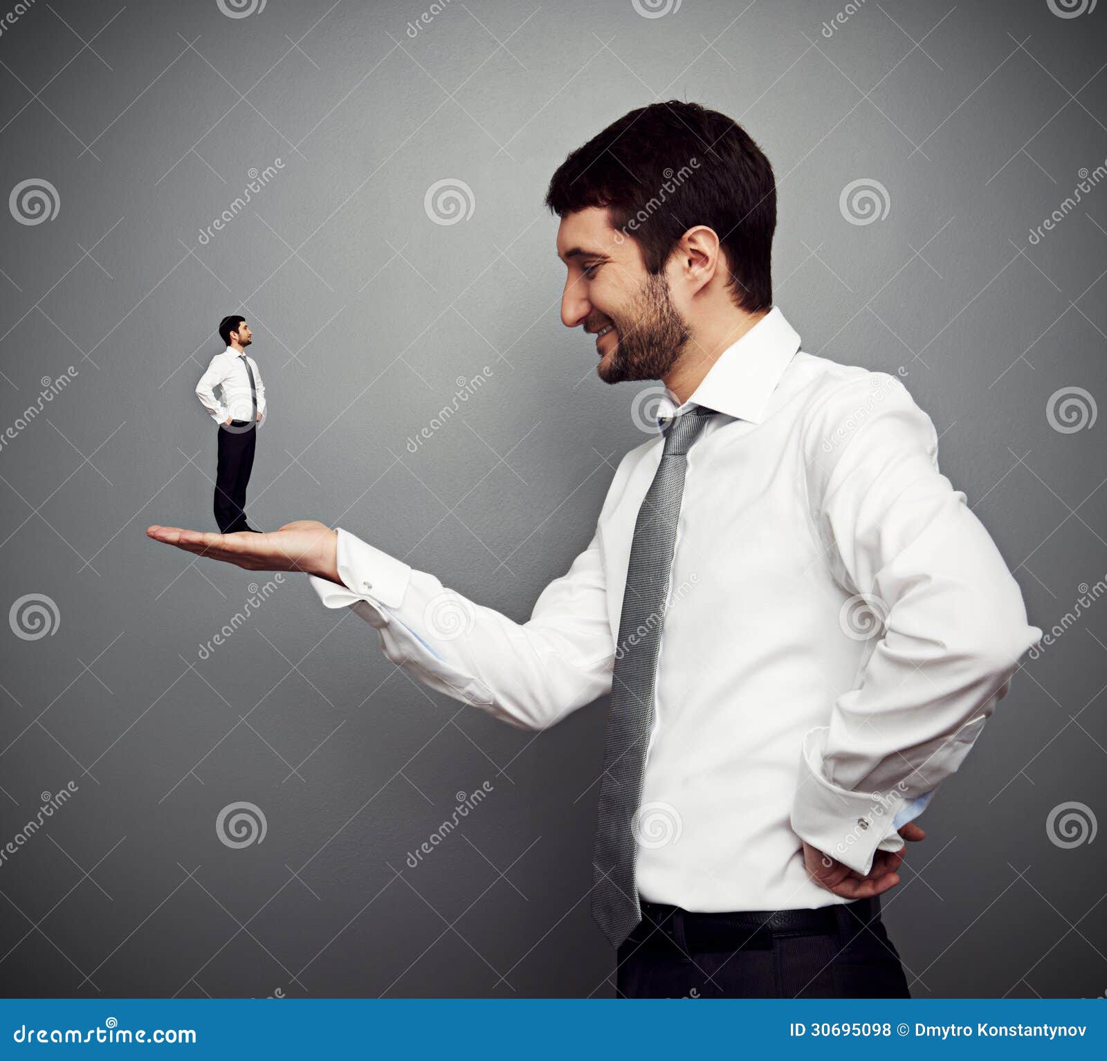 Big Boss and Small Subordinate Stock Photo - Image of couple, standing ...