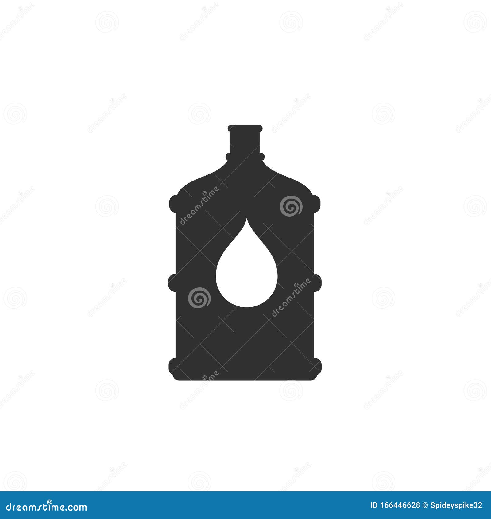 Big Bottle Water with Liquid Icon Stock Vector - Illustration of info ...