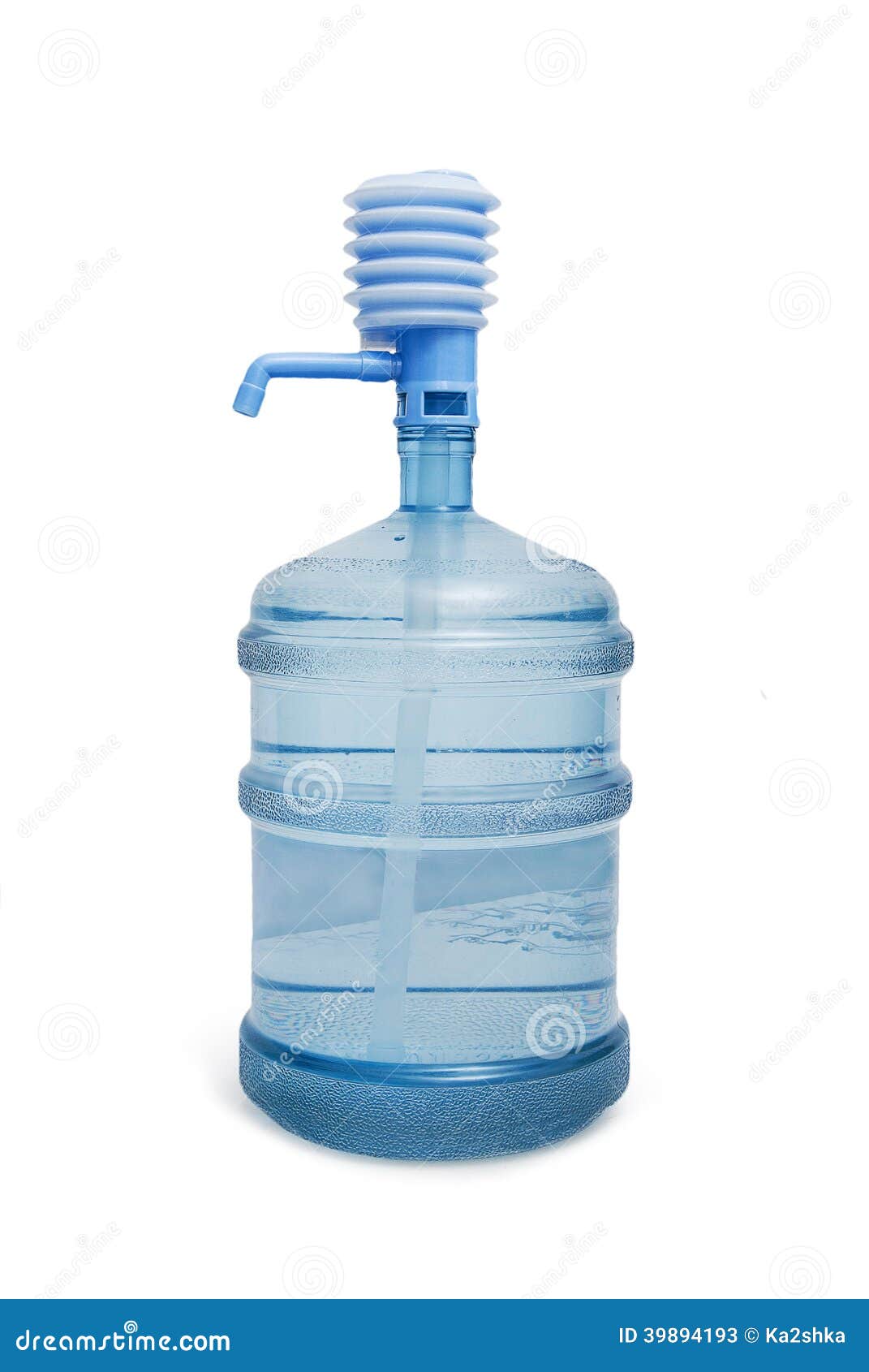 Big Bottle of Water with Pump Isolated Stock Image - Image of button ...