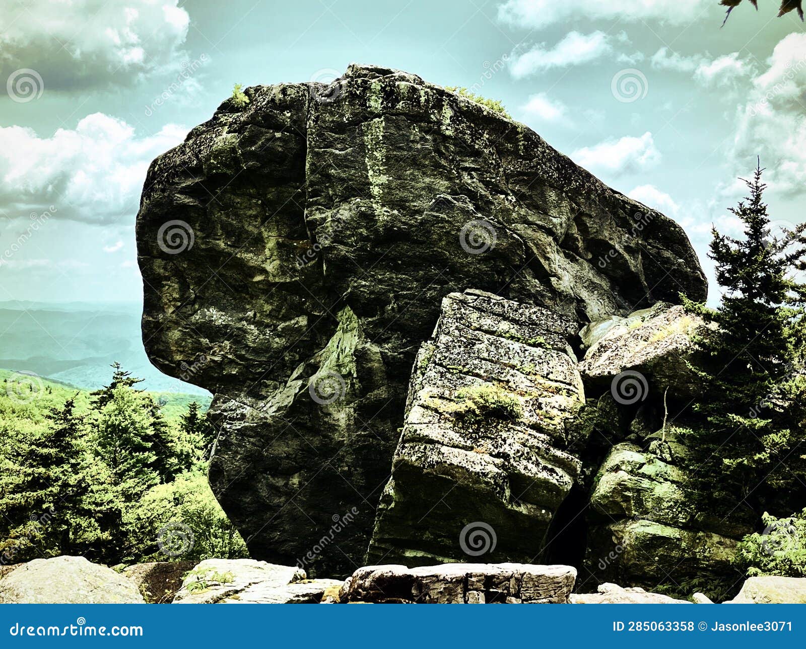 Big boulder stock photo. Image of rock, large, terrain - 285063358