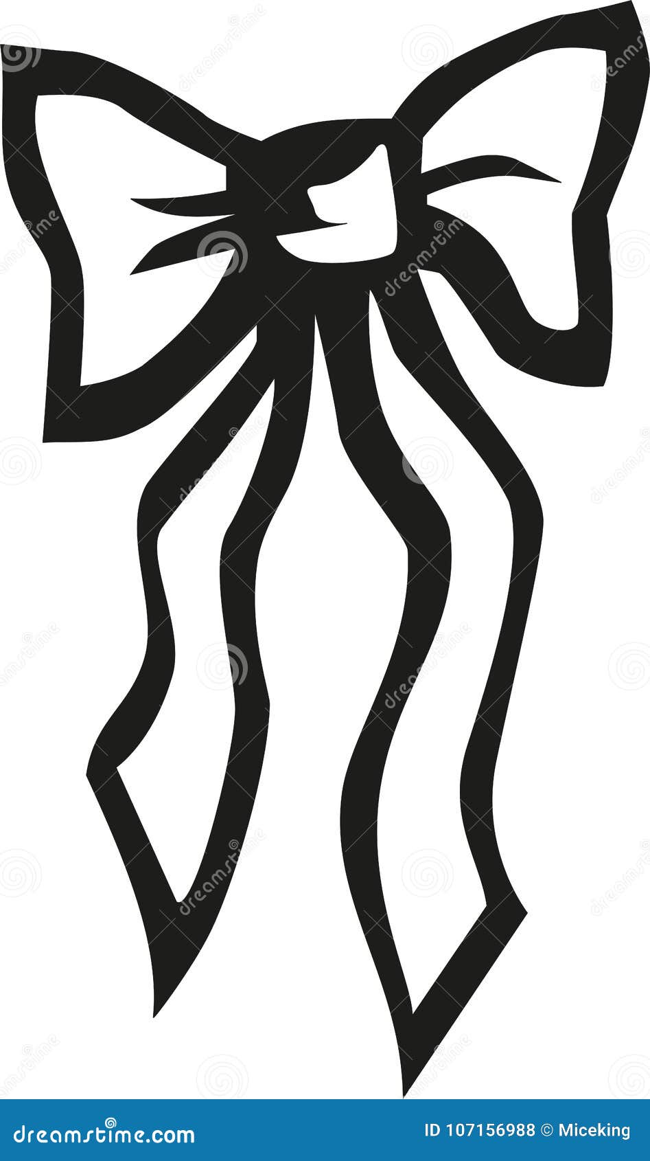 Big bow vector stock vector. Illustration of gift, fashion - 107156988