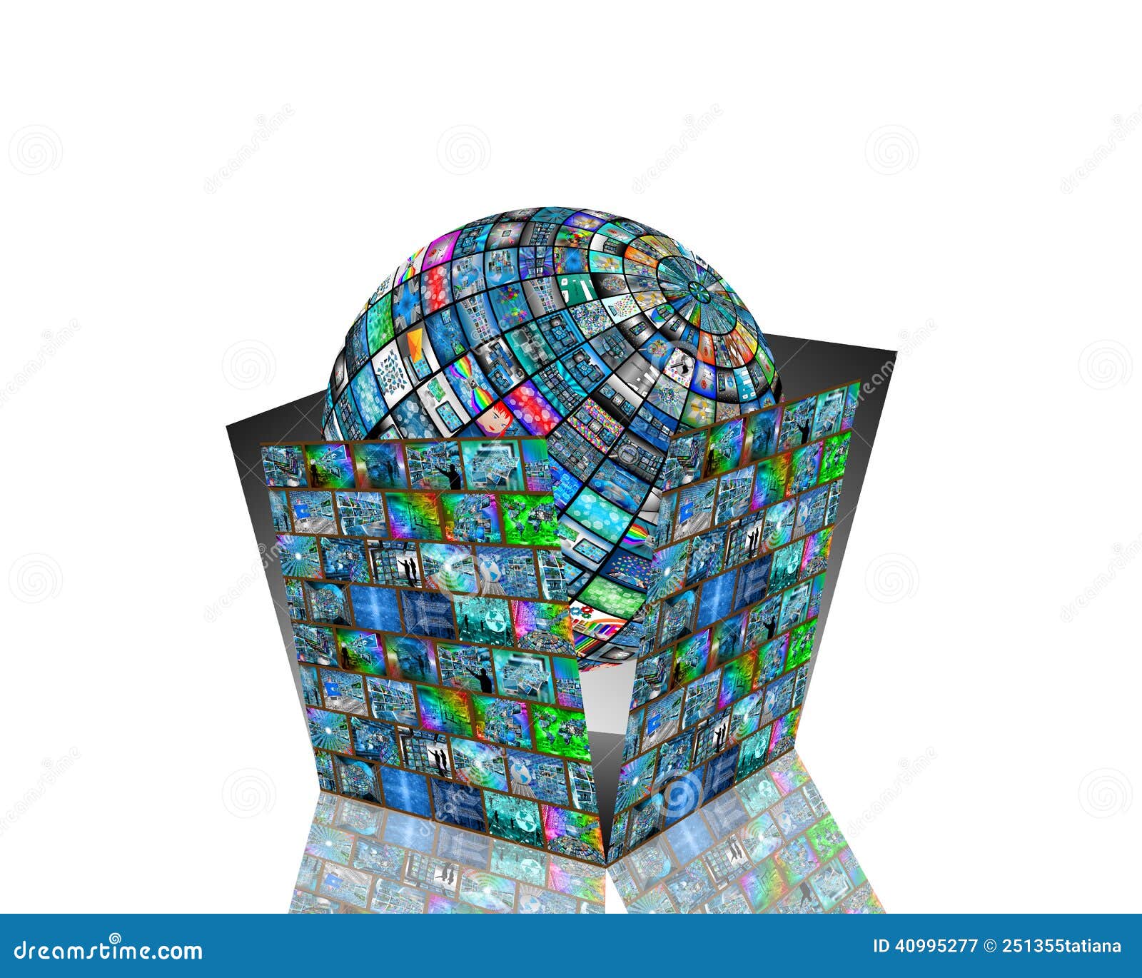 Big box stock illustration. Illustration of computer - 40995277