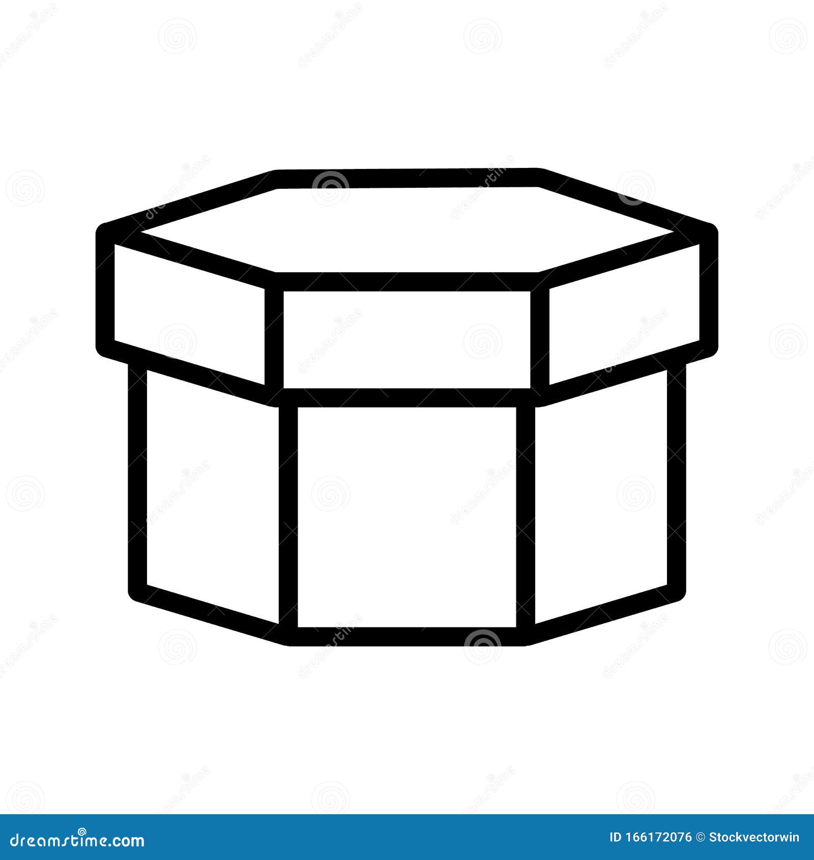 Big Box Icon Vector. Isolated Contour Symbol Illustration Stock Vector ...