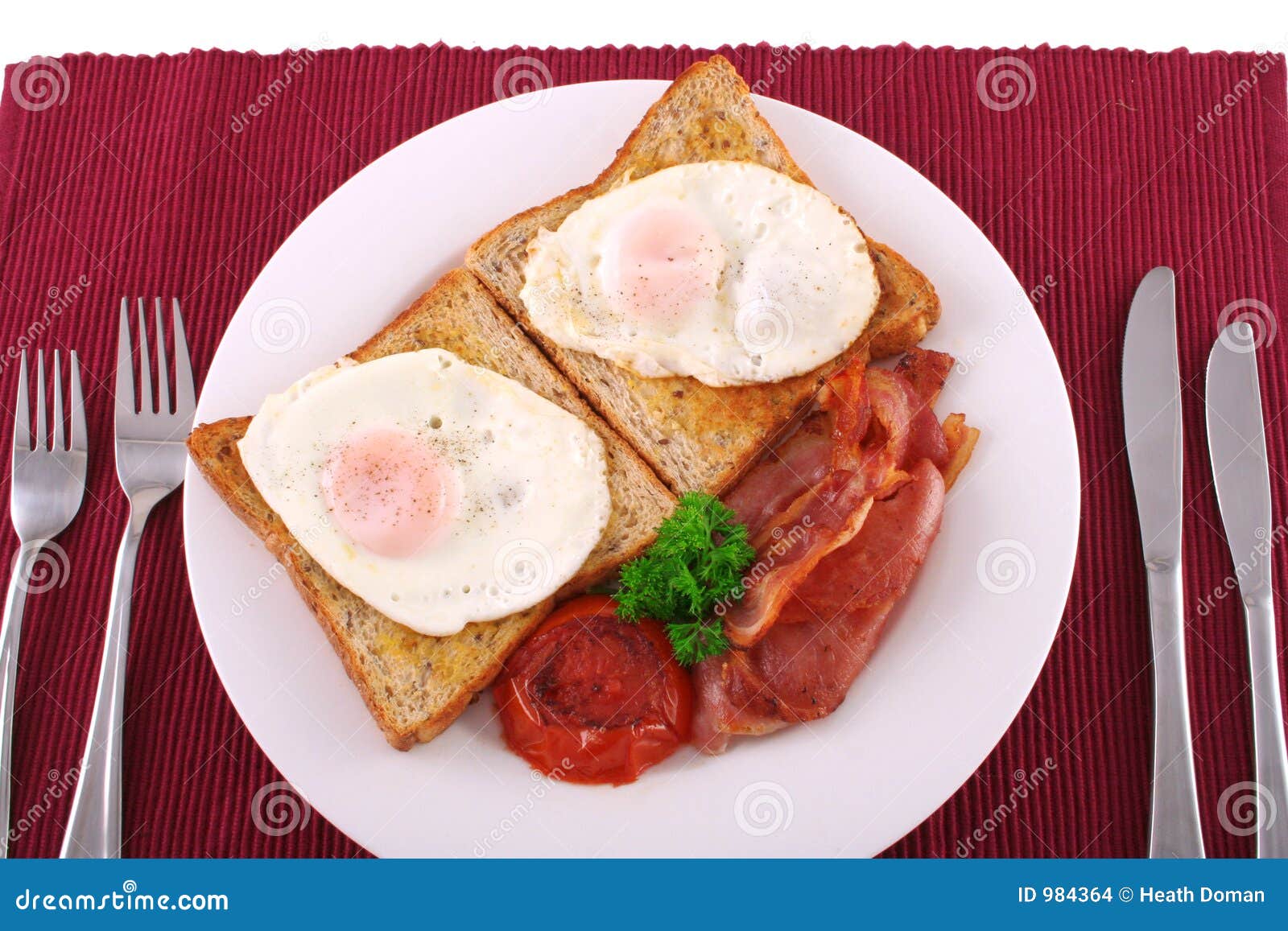 Big Breakfast stock photo. Image of beans, knives, breakfast - 984364