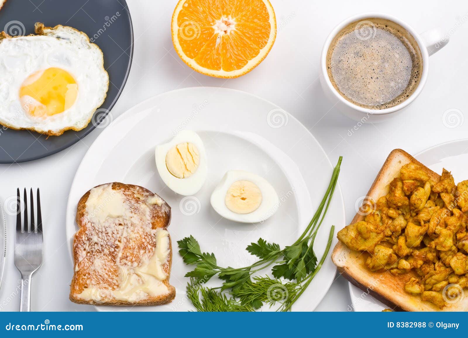Big breakfast composition stock photo. Image of healthy - 8382988