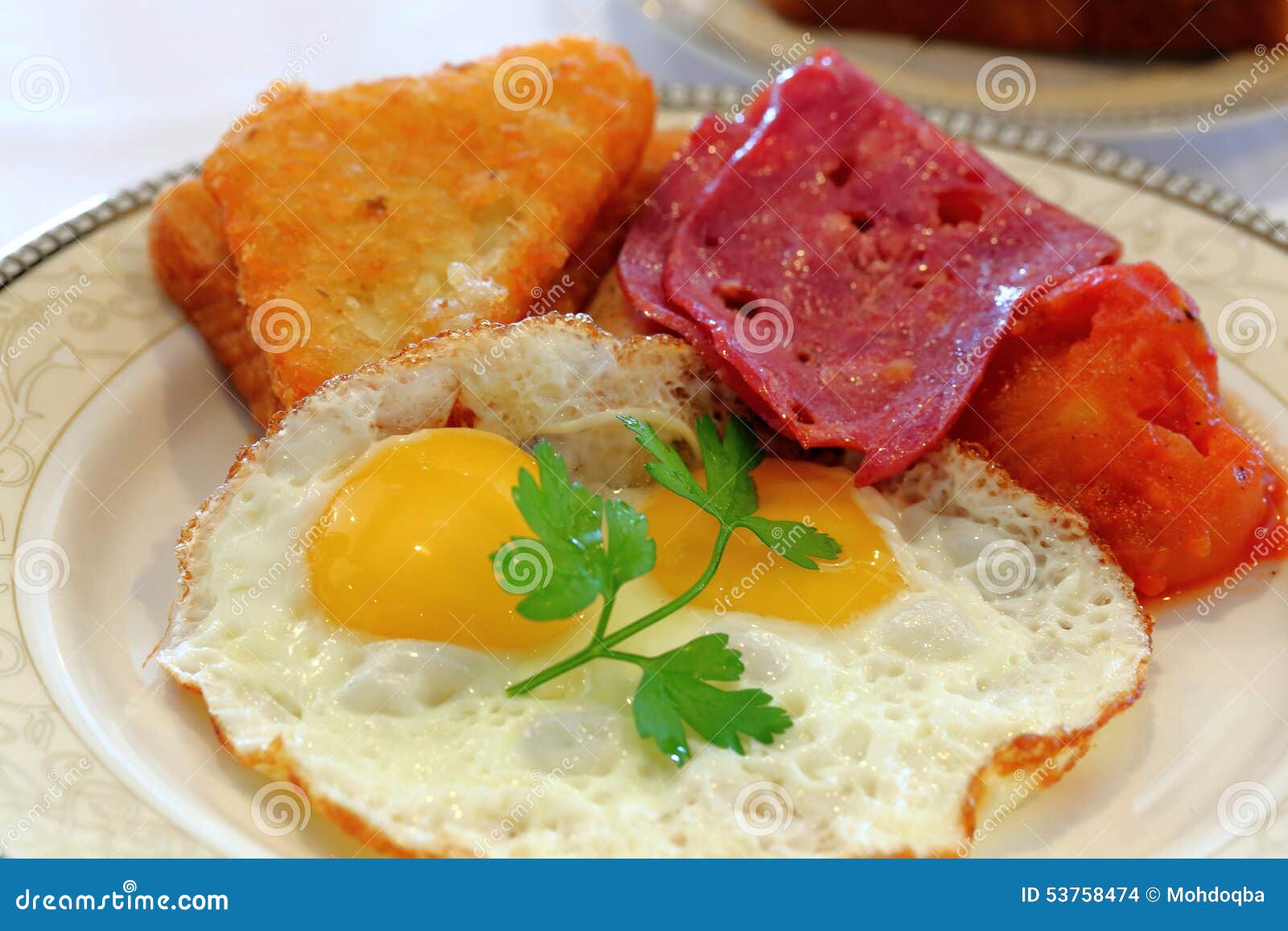 Big Breakfast stock photo. Image of bacon, deep, grilled - 53758474