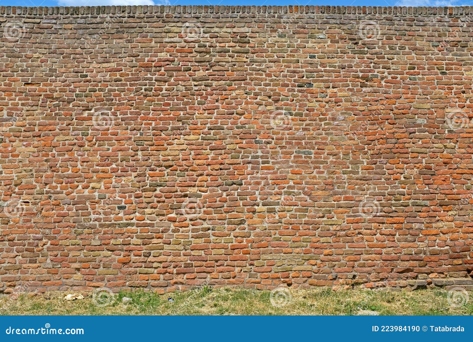 Big bricks wall stock photo. Image of exterior, tall - 223984190