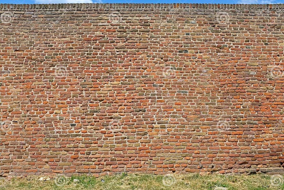 Big bricks wall stock photo. Image of exterior, tall - 223984190