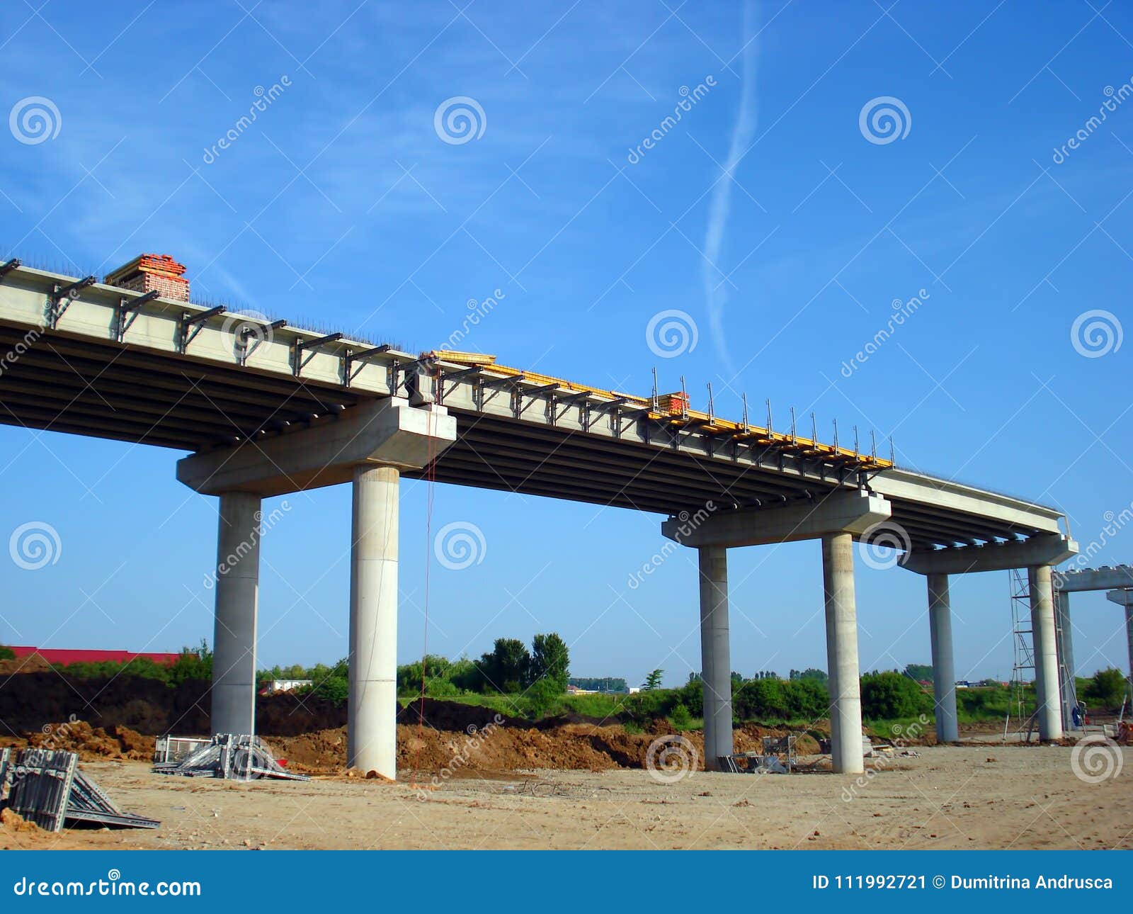The big bridge stock image. Image of city, crane, high - 111992721