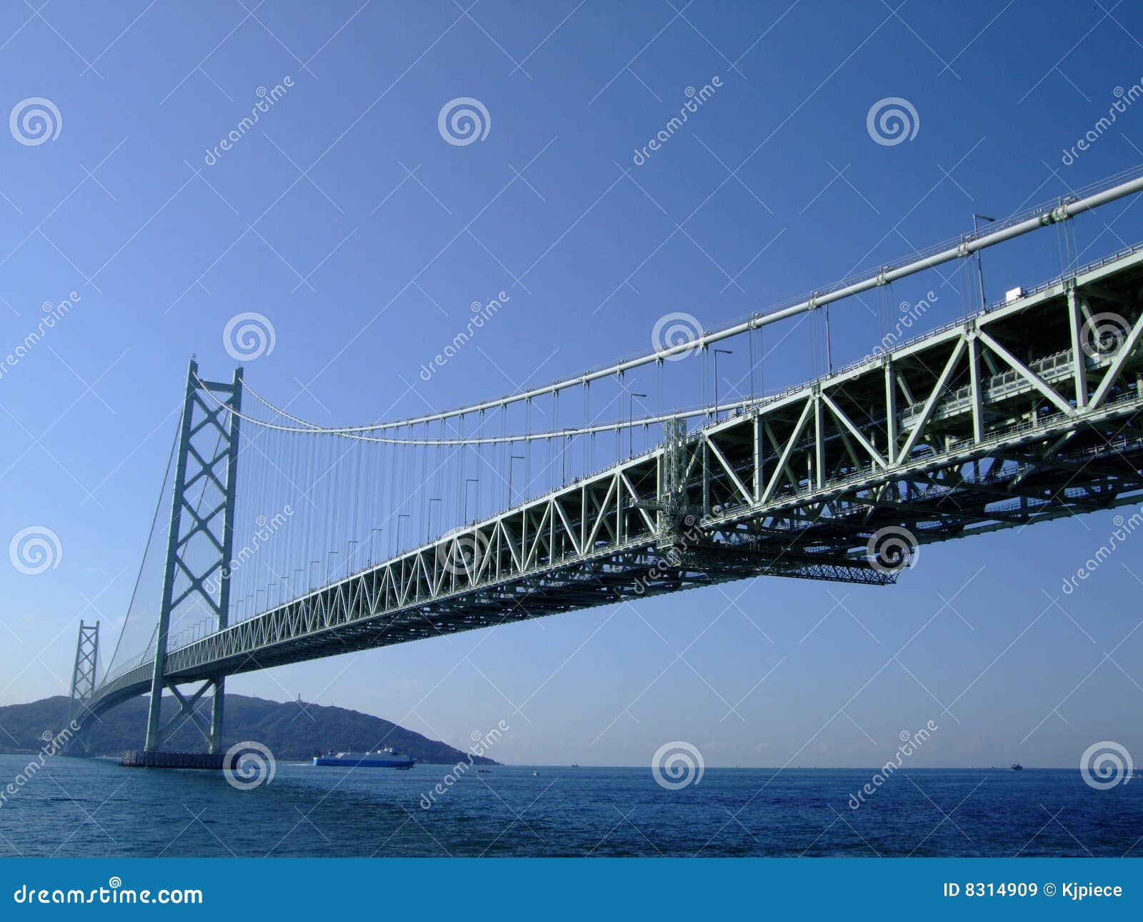 Big bridge cross sea stock image. Image of harbor, ironwork - 8314909