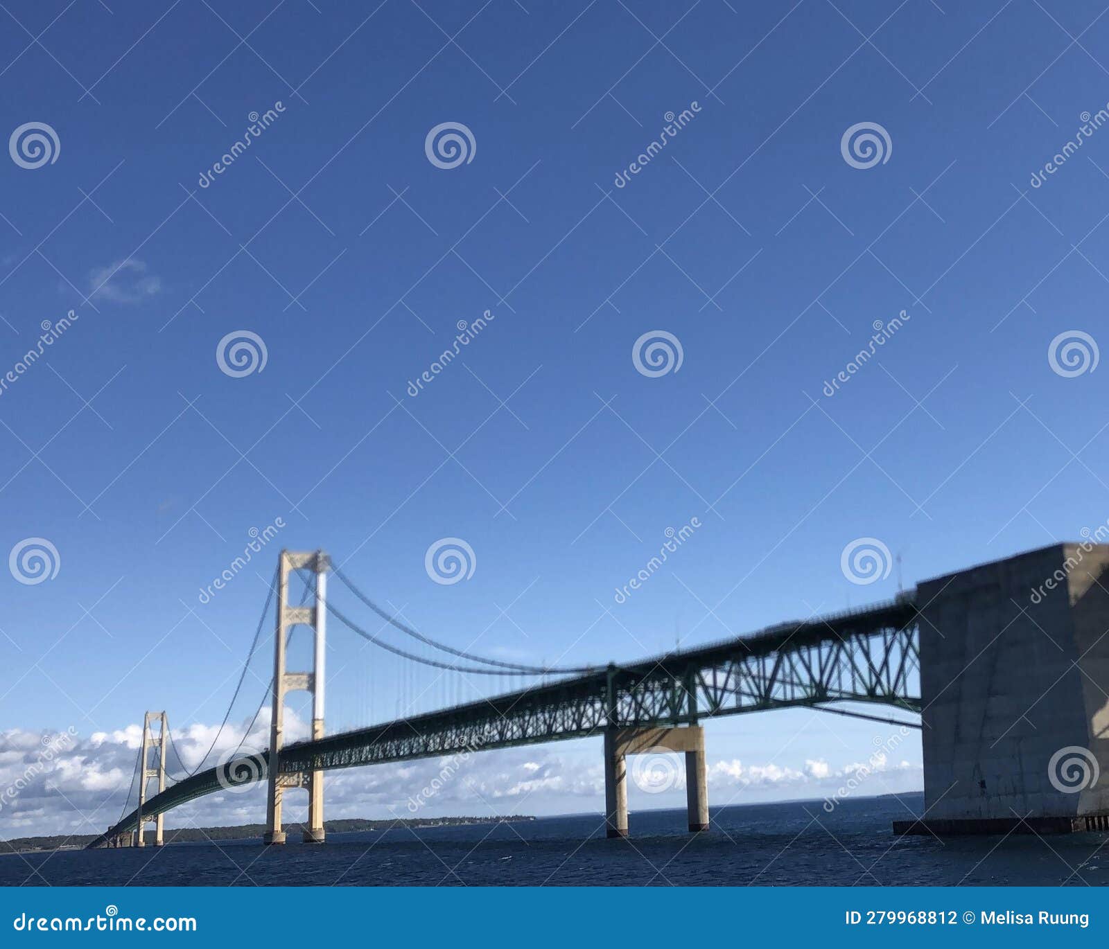 Big Bridge in the Middle of the Sea Stock Photo - Image of landmark ...