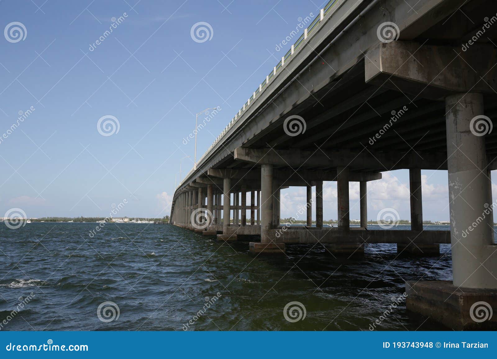 Big Bridge Over the River or Sea Stock Photo - Image of travel, lake ...