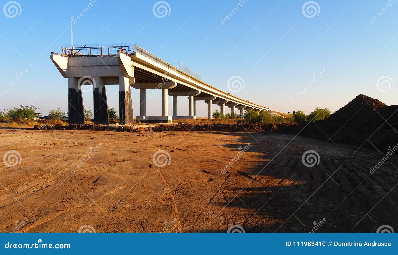 Big Bridge Under Construction Stock Photo - Image of architecture ...