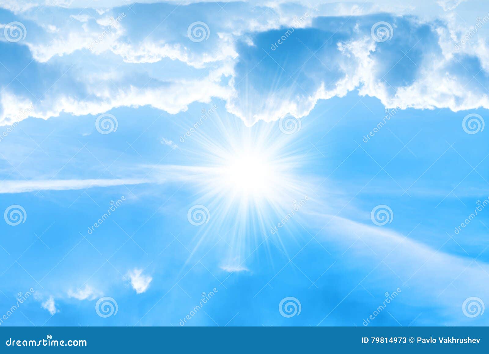 Big Bright Sun with Sunrays Stock Image - Image of daylight, light ...
