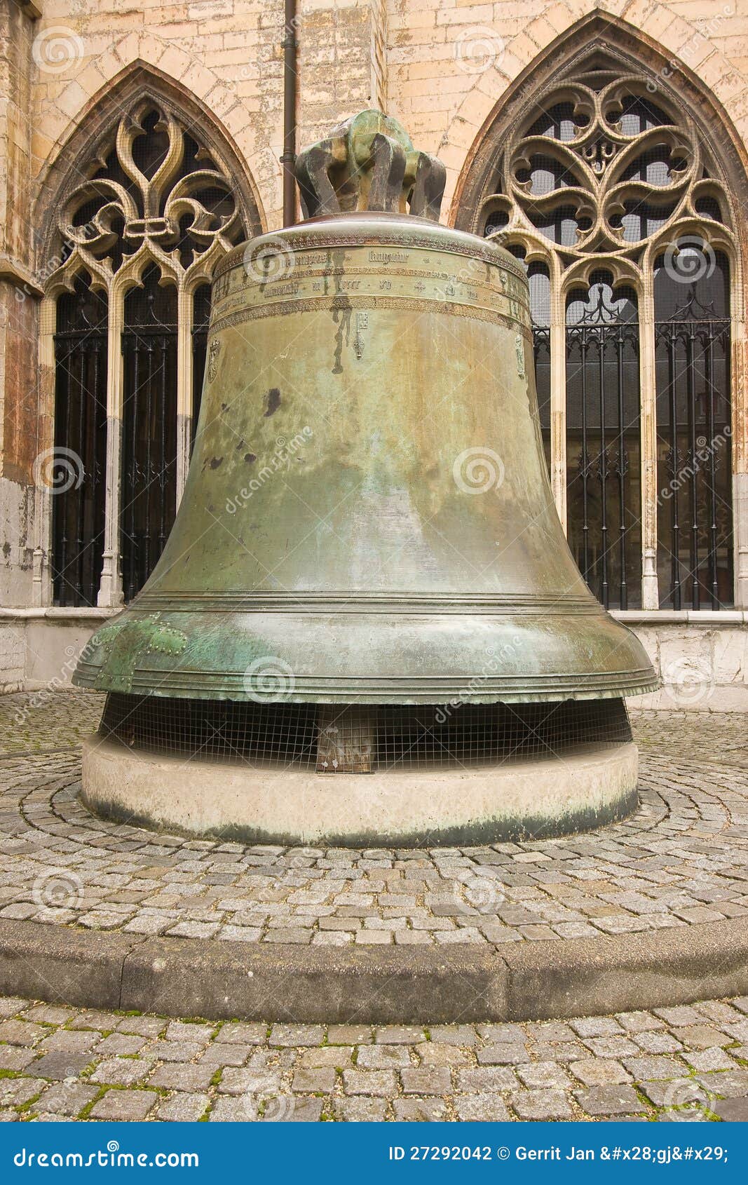 Bronze Bell In Indian Temple With Blur Background. Hindu Temple Brass ...