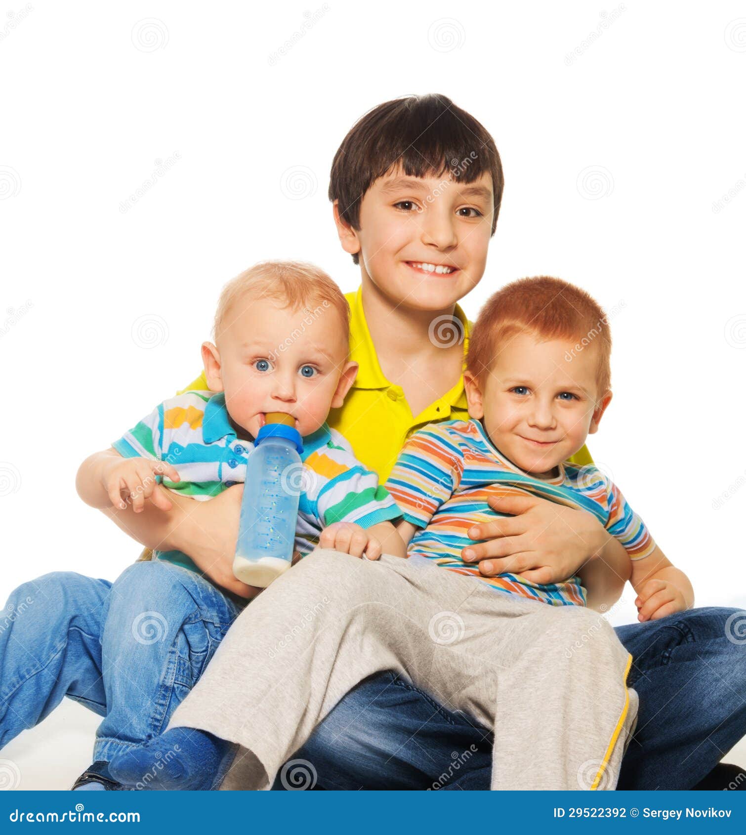 Big brother stock photo. Image of sibling, amused, denim - 29522392