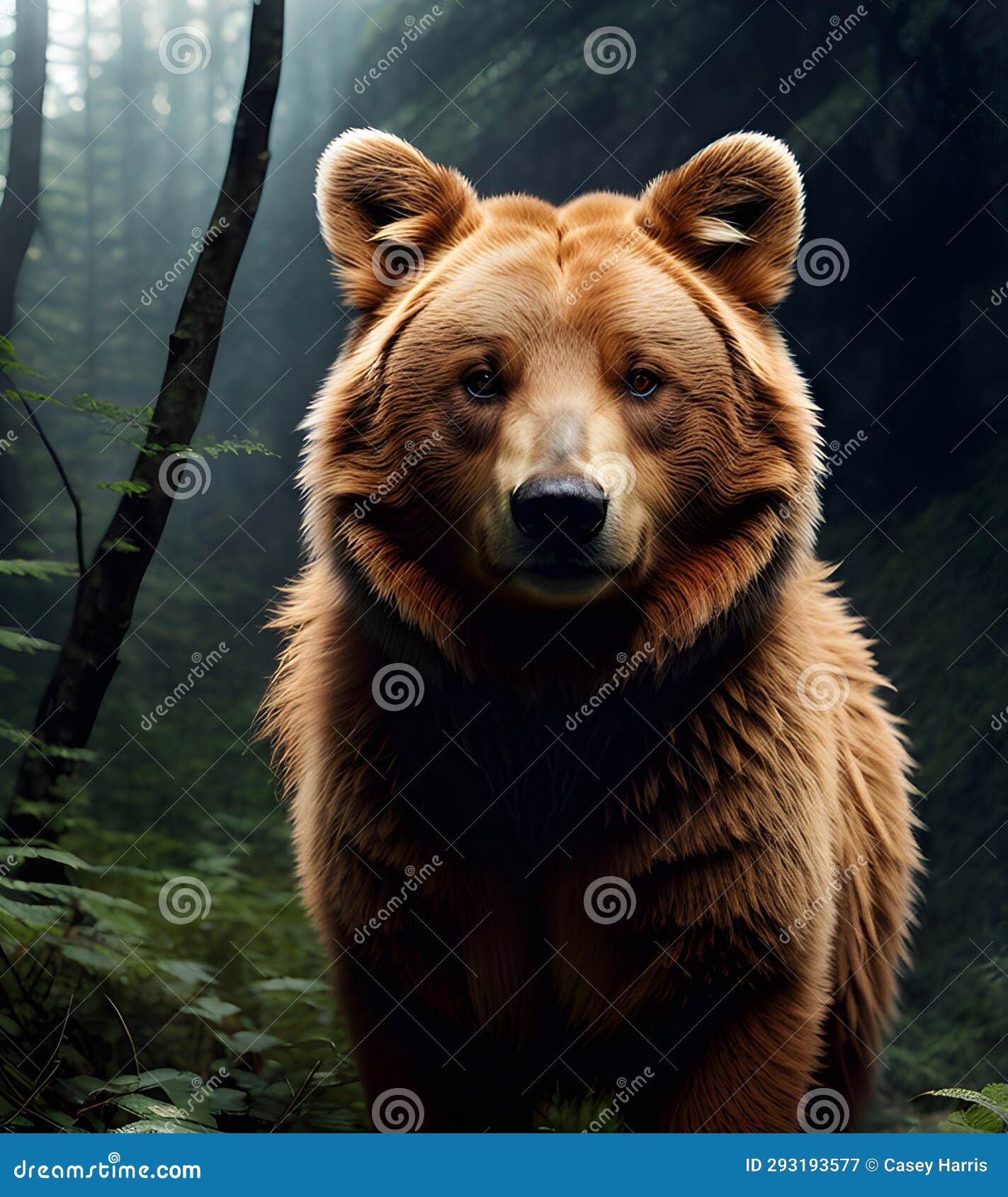 Big Brown Bear stock illustration. Illustration of deer - 293193577