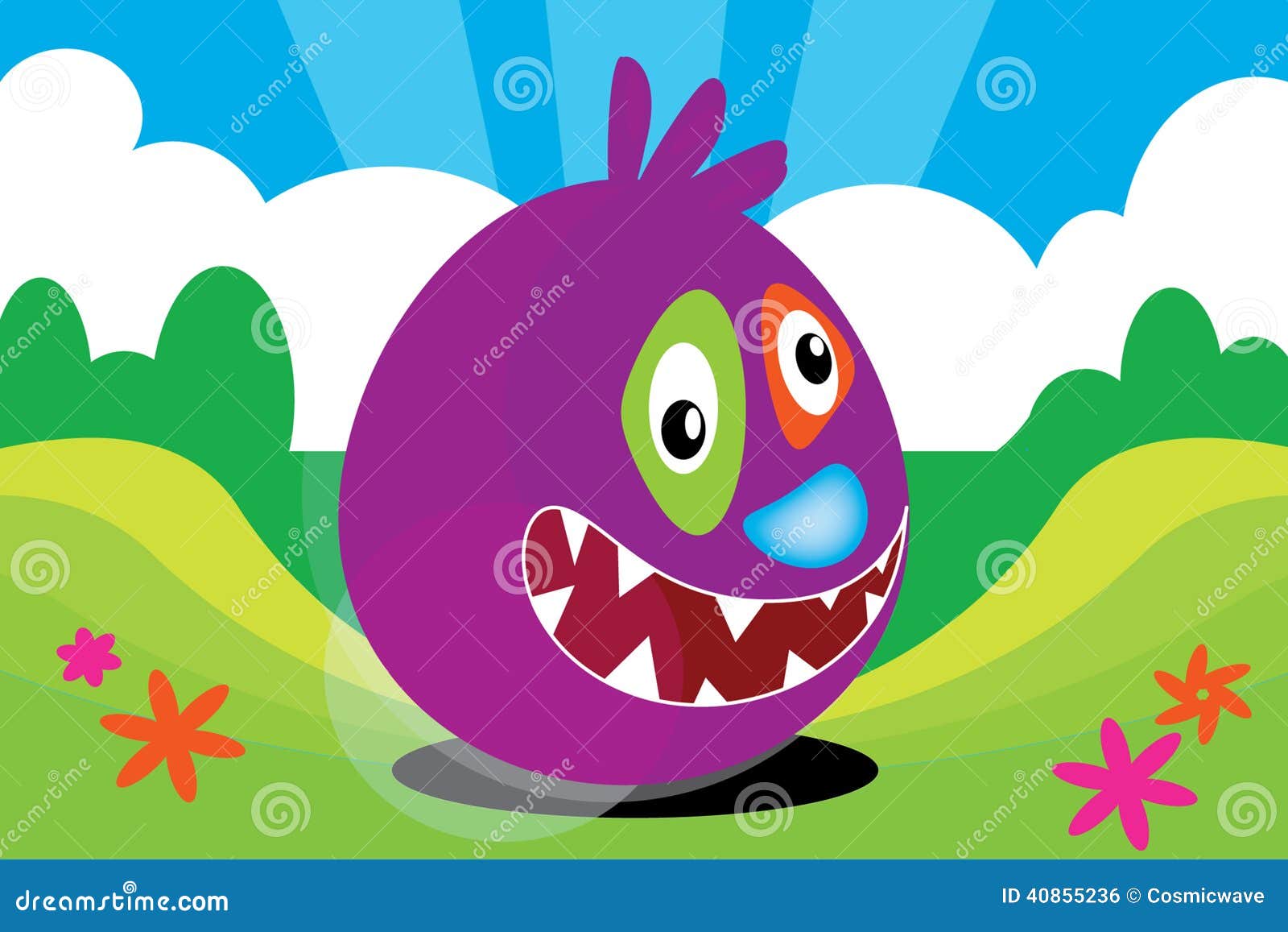 Big Bruce The Bounce Monster Stock Photo | CartoonDealer.com #40855236