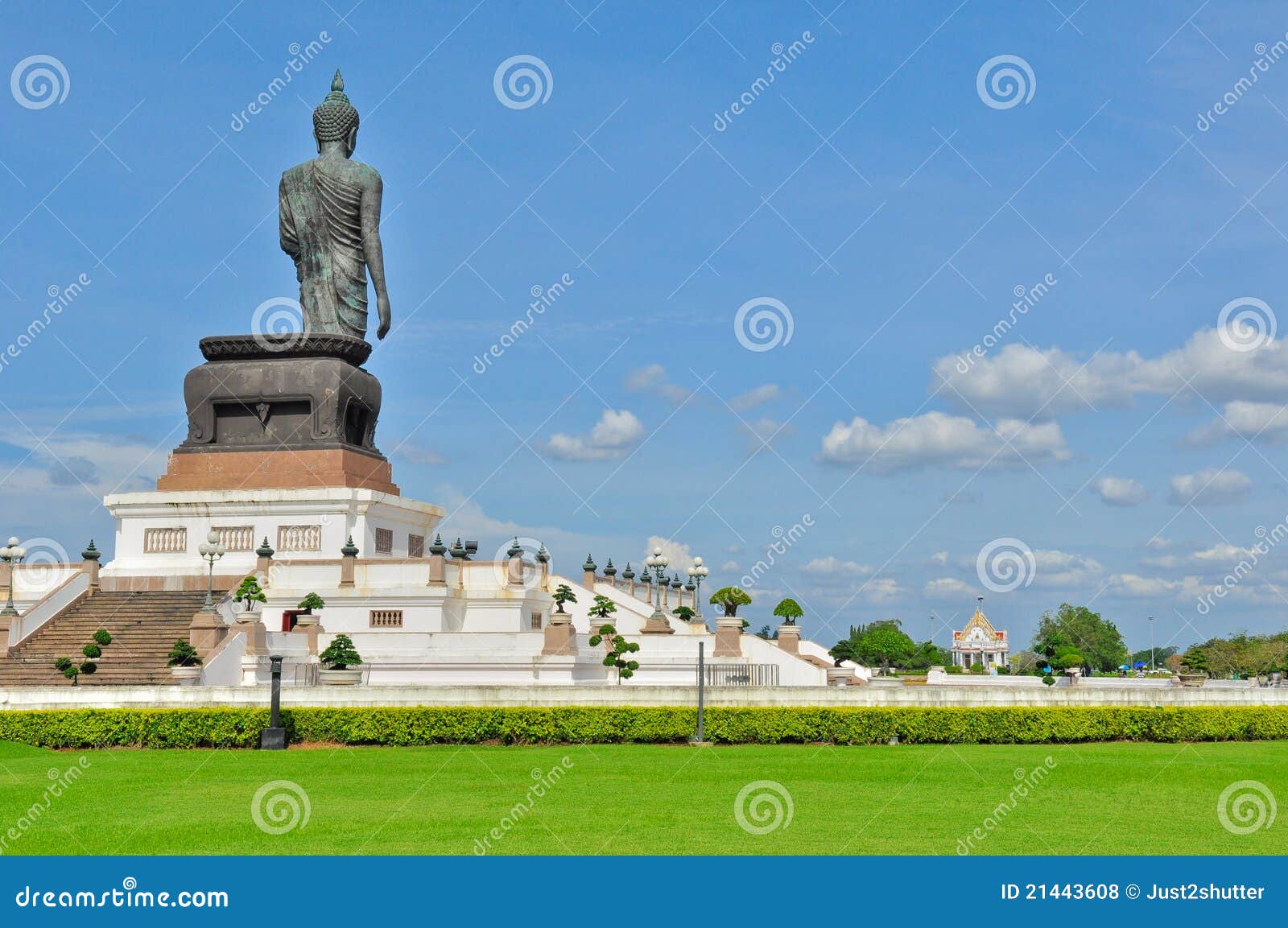 Big Buddha Image Look at the Temple Stock Photo - Image of clear, asia ...