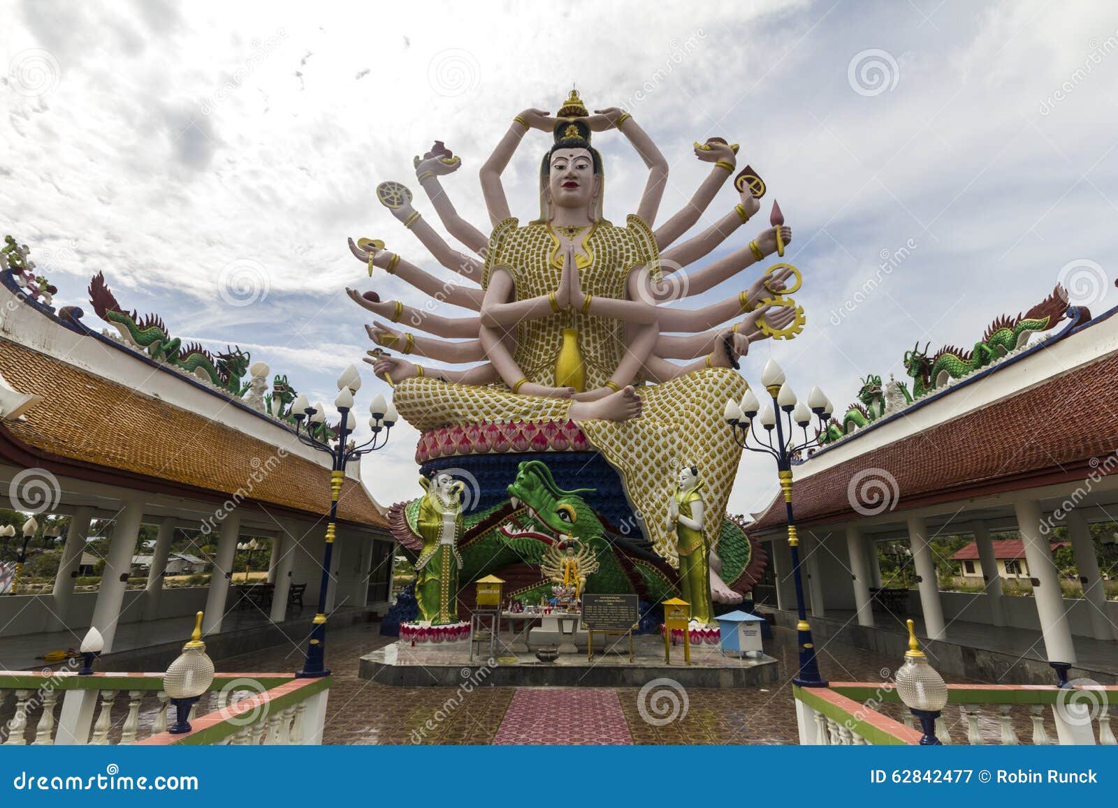 Big buddha with many arms stock image. Image of asian - 62842477