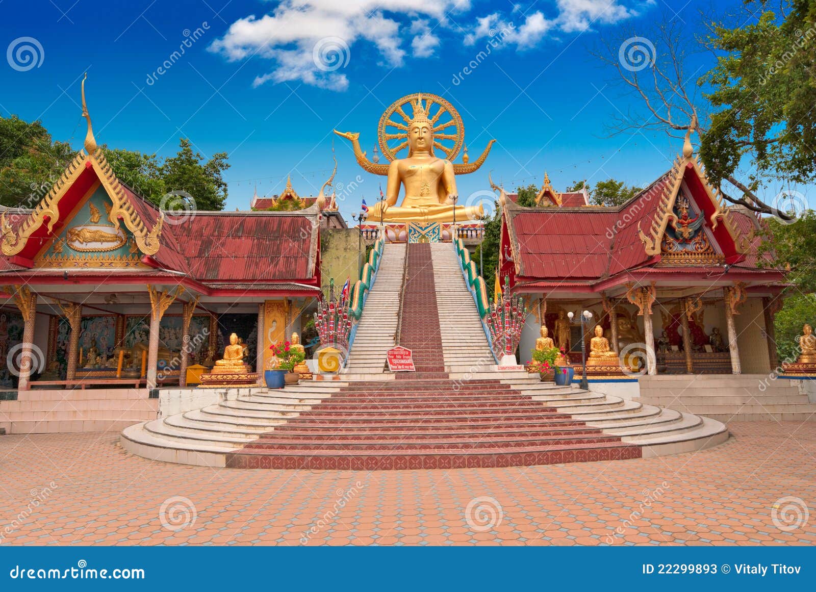 Big Buddha Statue on Koh Samui Island Stock Image - Image of landmark ...