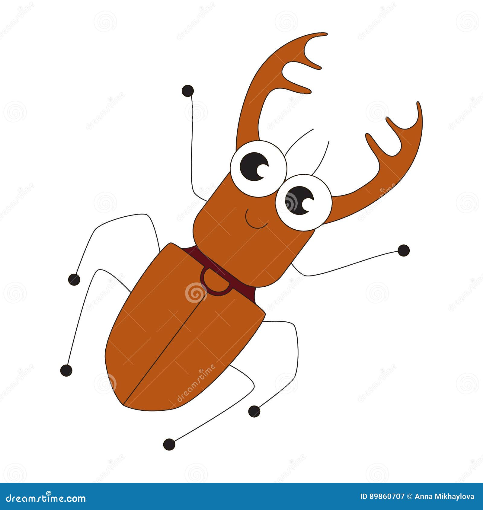 Big bug cartoon. stock vector. Illustration of design - 89860707