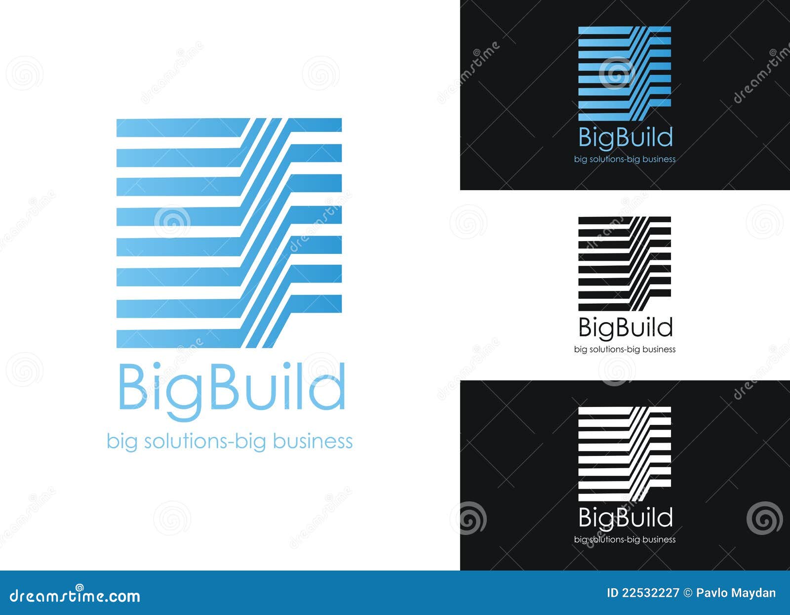 Big Build stock vector. Illustration of estate, sign - 22532227