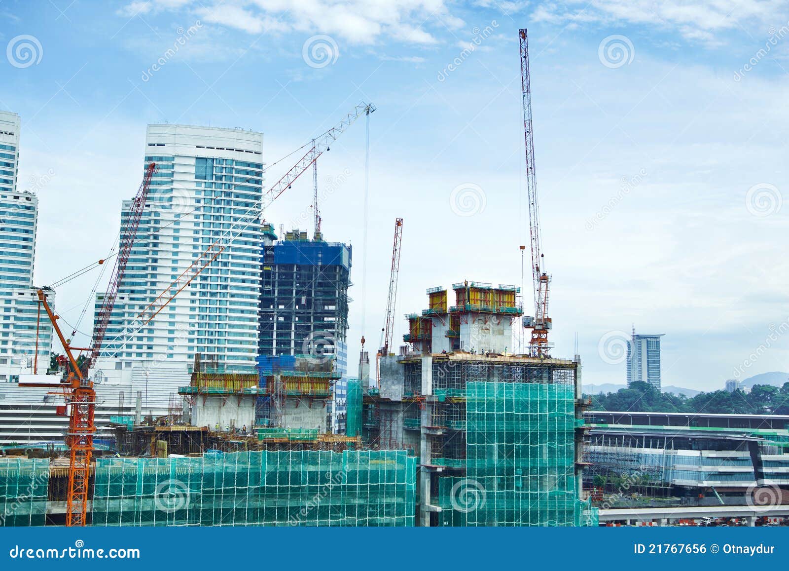 Big building construction stock photo. Image of industry - 21767656