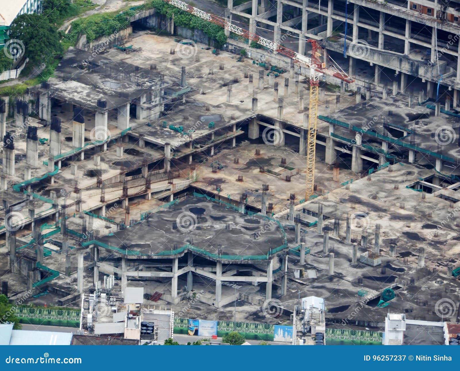 Big Building Contruction Site Editorial Photography - Image of site ...