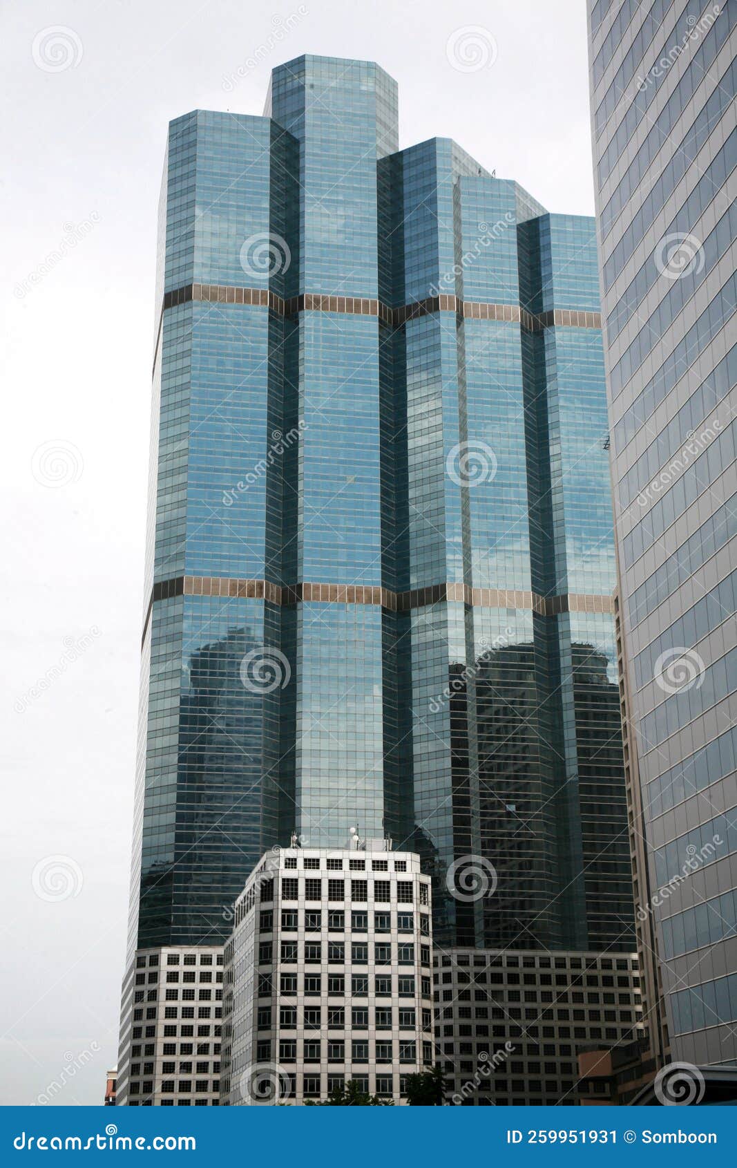 The Big Building in the Town Stock Image - Image of skyscraper ...